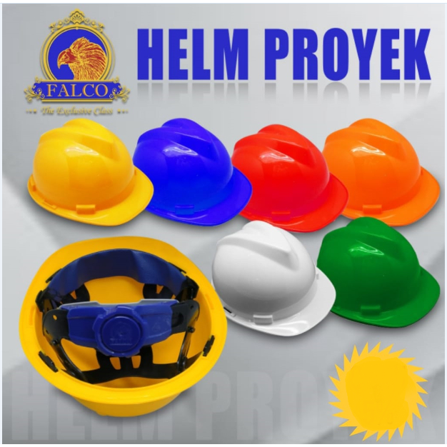Jual Falco Helm Proyek Safety Helmet | Shopee Indonesia