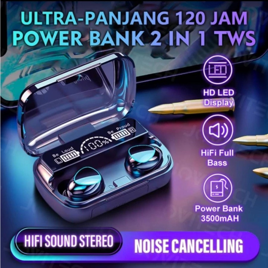 Jual Premium Wireless TWS Earphone Headset Bluetooth Sport Gym Lari ...