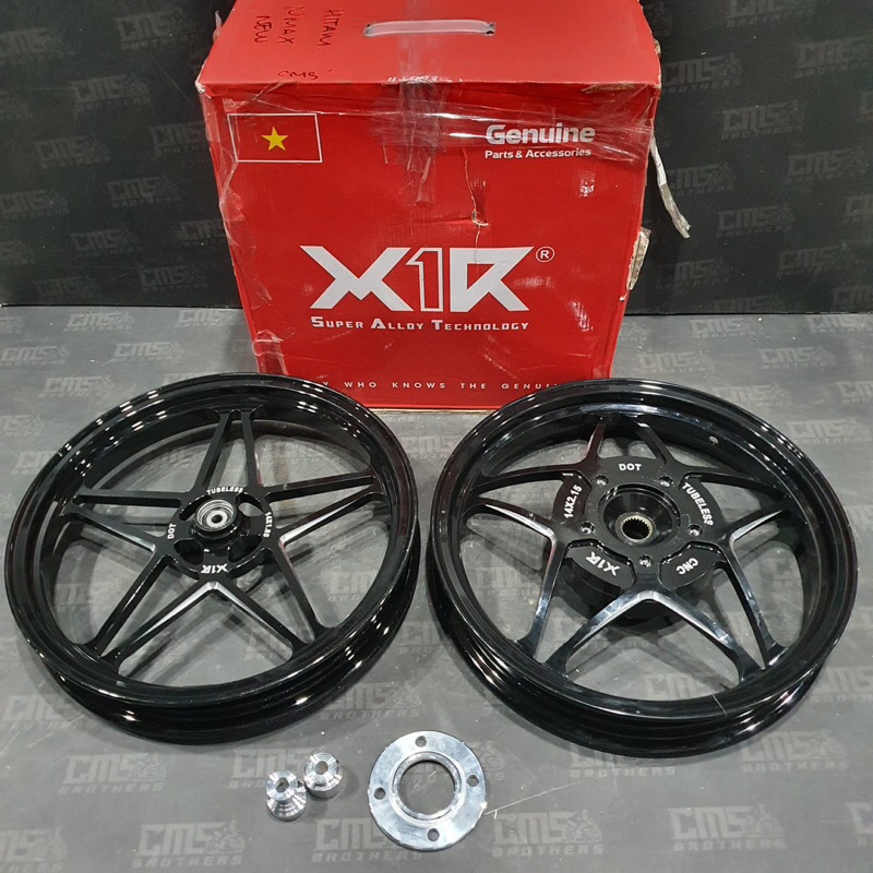 Jual Velg Velek X1R Model Bintang Aluminium CNC Honda Vario 160 Hitam ...