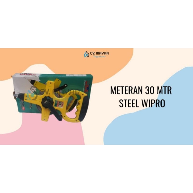 Jual meteran roll 30 meter besi wipro | Shopee Indonesia