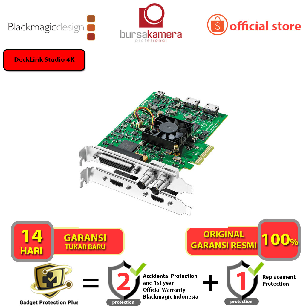 Jual Blackmagic Design DeckLink Studio 4K Capture & Playback Card ...