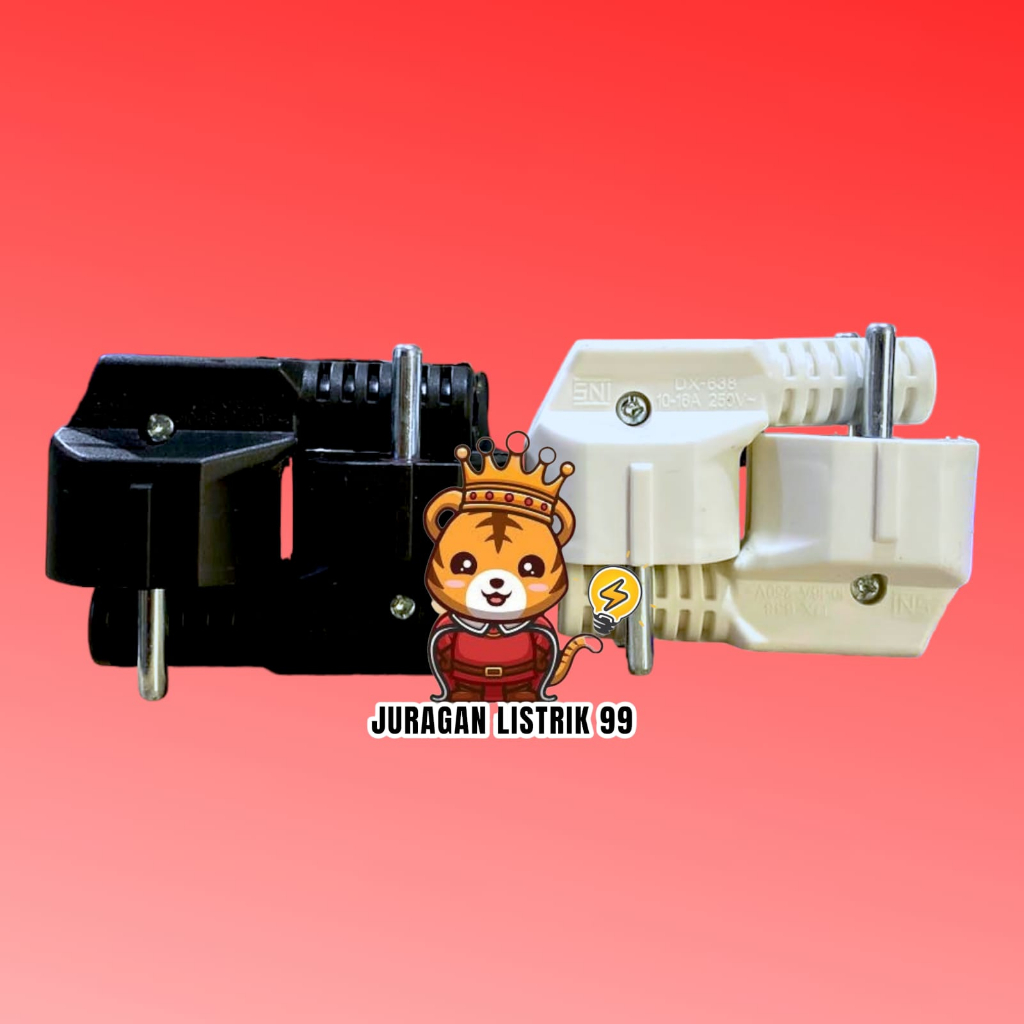 Jual DEXTA Steker L Arde / Steker Arde Bengkok Hitam & Putih | Shopee ...