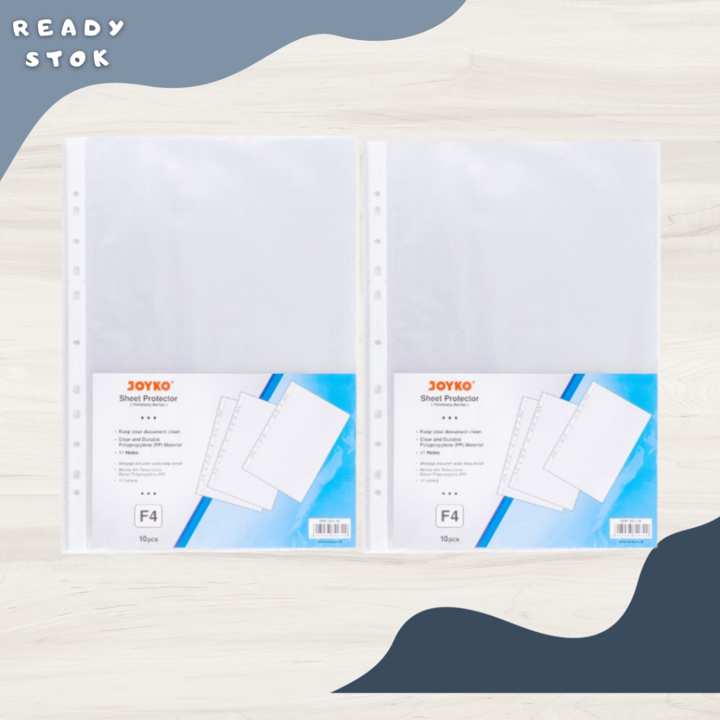 Jual SHEET PROTECTOR F4 / PELINDUNG KERTAS UKURAN KERTAS F4 / SHEET ...