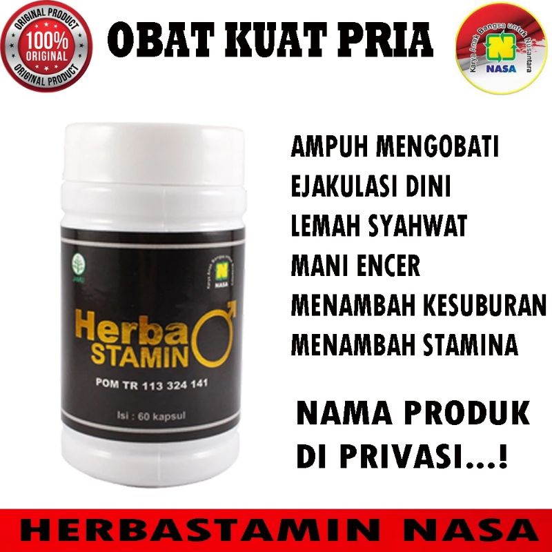 Jual PROMO!!!OBAT STAMINA PRIA HERBASTAMIN ASLI NASA ISI 60 CAPSUL | Shopee Indonesia