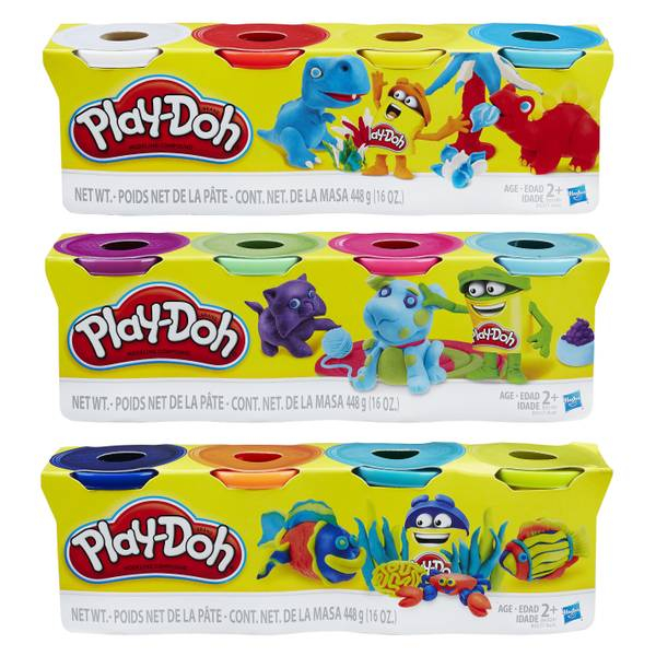 Jual Beyba Play-doh Classic Colors 4 Pack Assortment - 4 dari atas ...