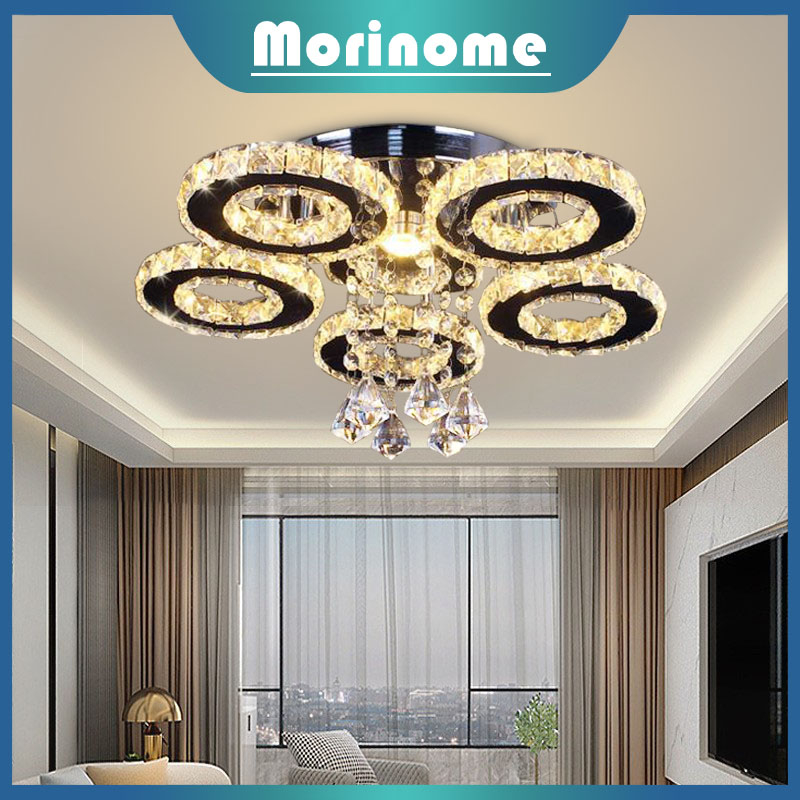 Jual Lampu Hias Ruang Tamu Minimalis Modern Lampu Kristal Gantung Mewah Lampu Tidur 5 Rings ...