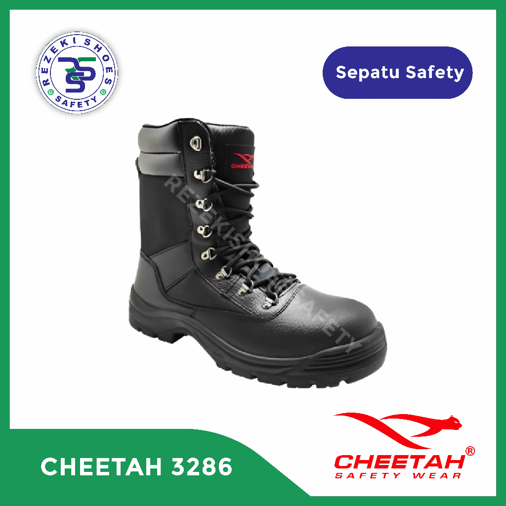 Jual SEPATU SAFETY CHEETAH 3286 HITAM - SAFETY SHOES CHEETAH 3286 HITAM ...