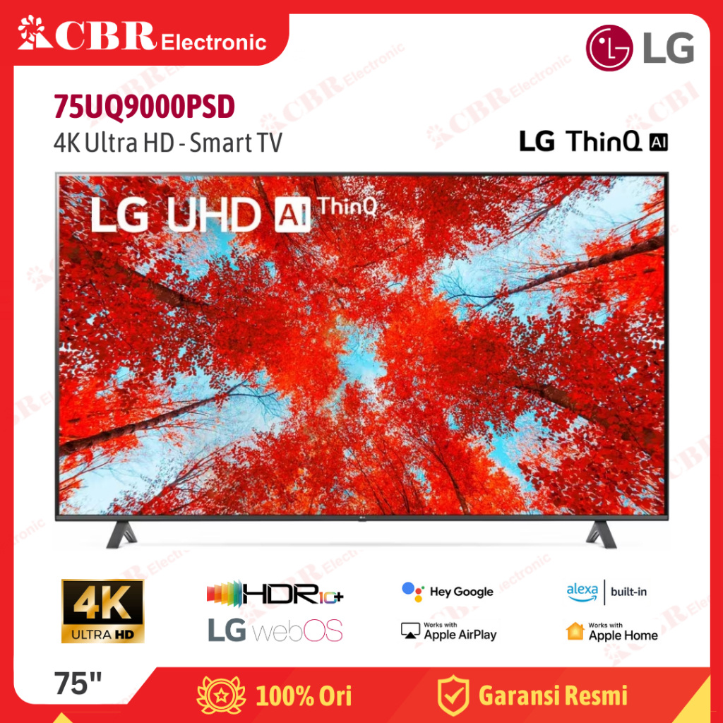 Jual TV LG 75 Inch LED 75UQ9000PSD (4K UHD-Smart TV) | Shopee Indonesia