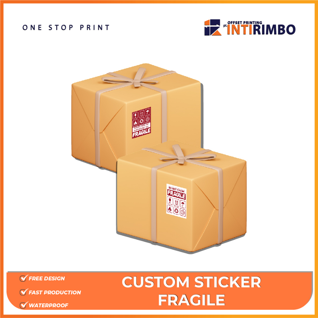 Jual Sticker Label Pengiriman Fragile - Sticker Fragile | Shopee Indonesia