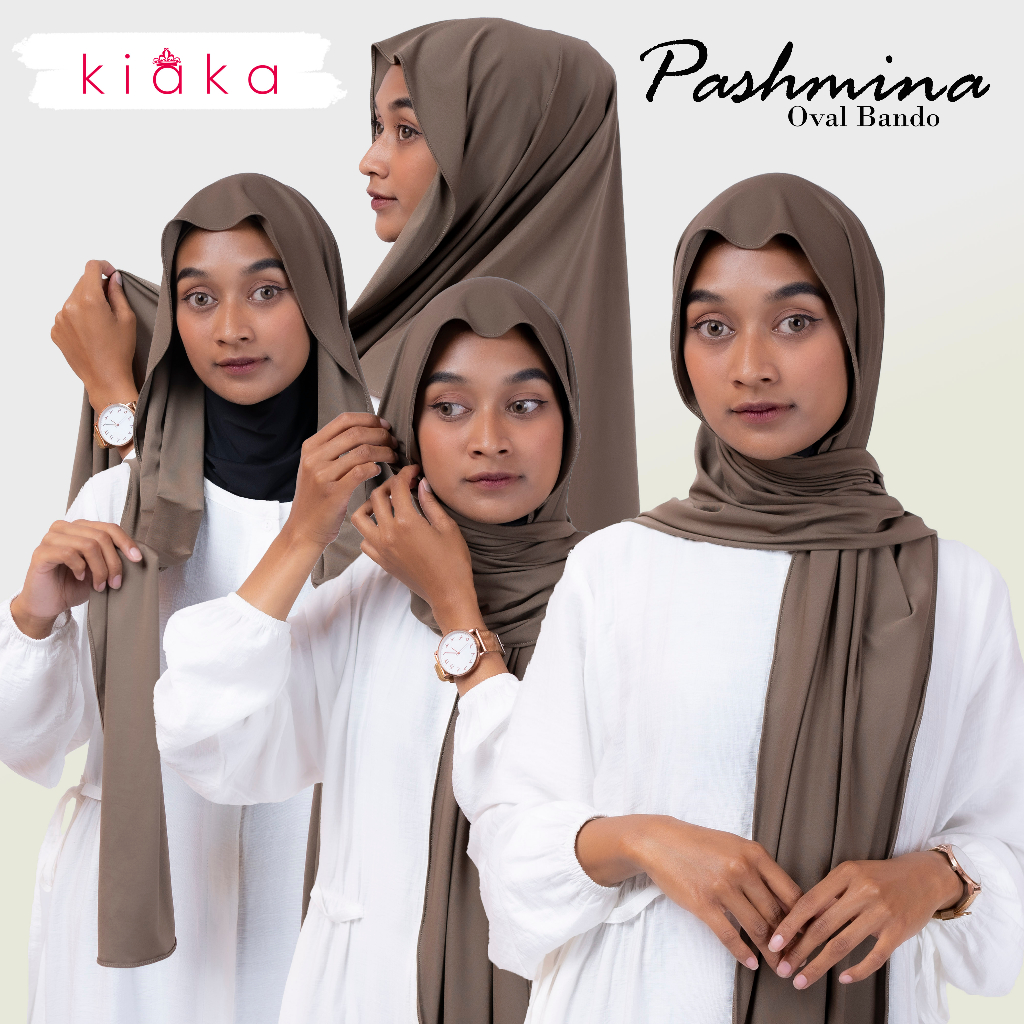 Jual Kiaka - Pashmina Instan Oval Inner 2in1 Bahan jersy | Shopee Indonesia