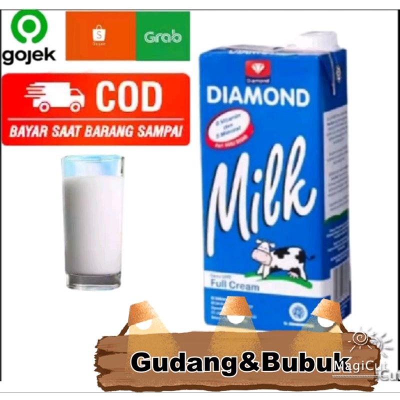 Jual Susu Diamond UHT 1 Liter Full Cream - Diamond Milk UHT-Gudang-bubuk | Shopee Indonesia
