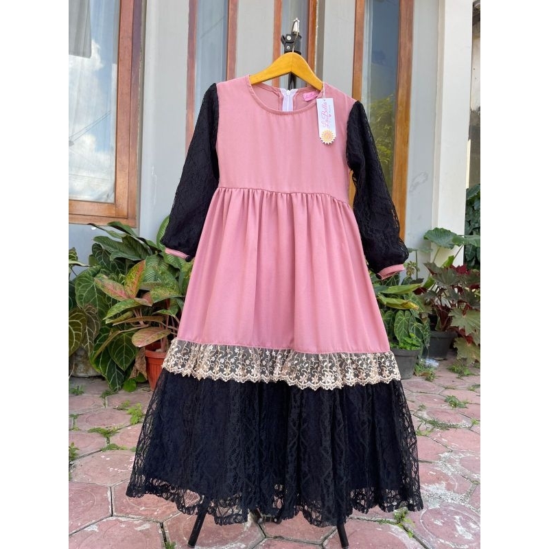 Jual ORIGINAL LABELLA GAMIS ANAK PREMIUM PESTA LEBARAN SET JILBAB ...