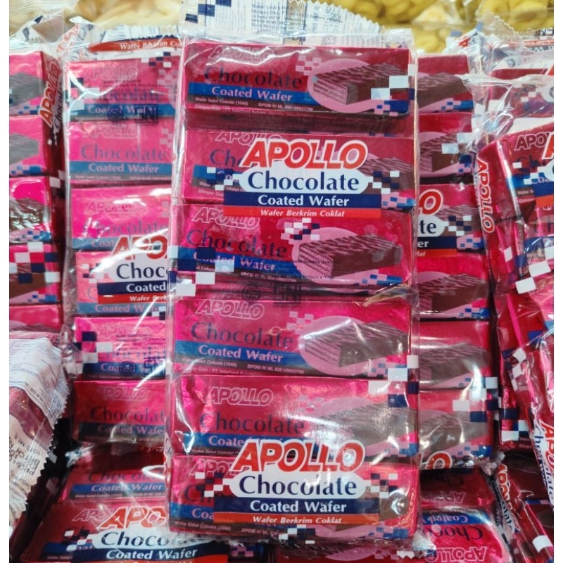 Jual 1 pak = 12 buah!!Coklat wafer apolo/wafer krim coklat apollo ...