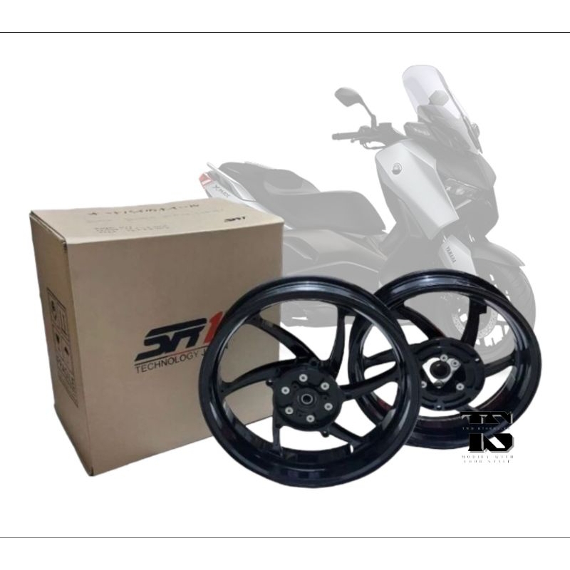 Jual Velg Xmax SR1 Black Original For Yamaha Xmax New Xmax Old PNP Velg ...