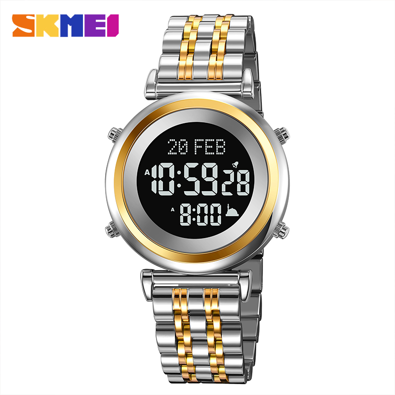 Jual SKMEI 2139 Jam Tangan Pria Wanita Digital Muslim Kiblat Anti Air 3 ...