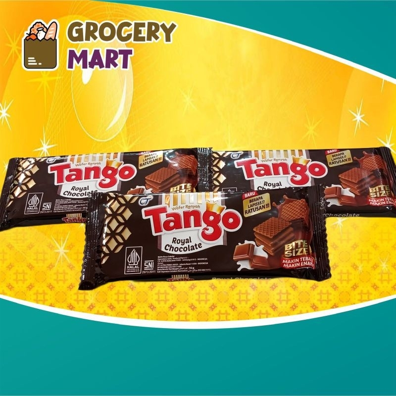 Jual Tango Wafer Royal Chocolate 16gr Isi 10 -1RENCENG | Shopee Indonesia