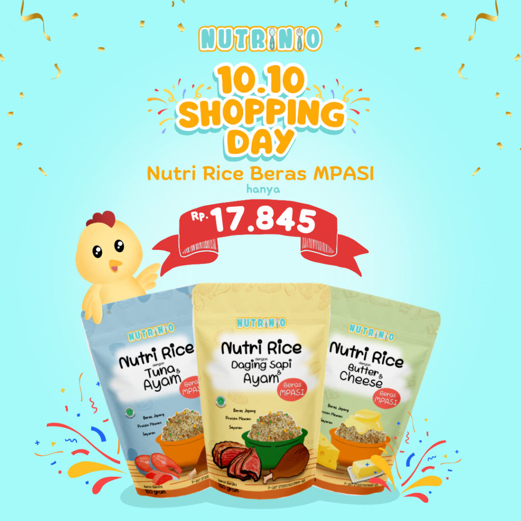 Jual Beras MPASI Nutrinio Nutri Rice 150 g | Beras Bubur Bayi Tanpa ...