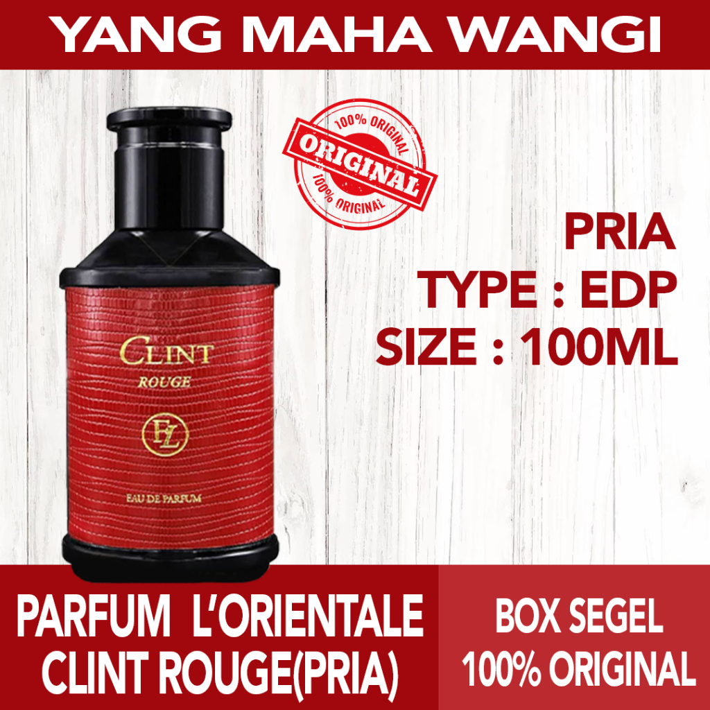Jual PARFUM ORIGINAL L' ORIENTALE FRAGRANCE CLINT FOR MAN 100ML (BOX ...