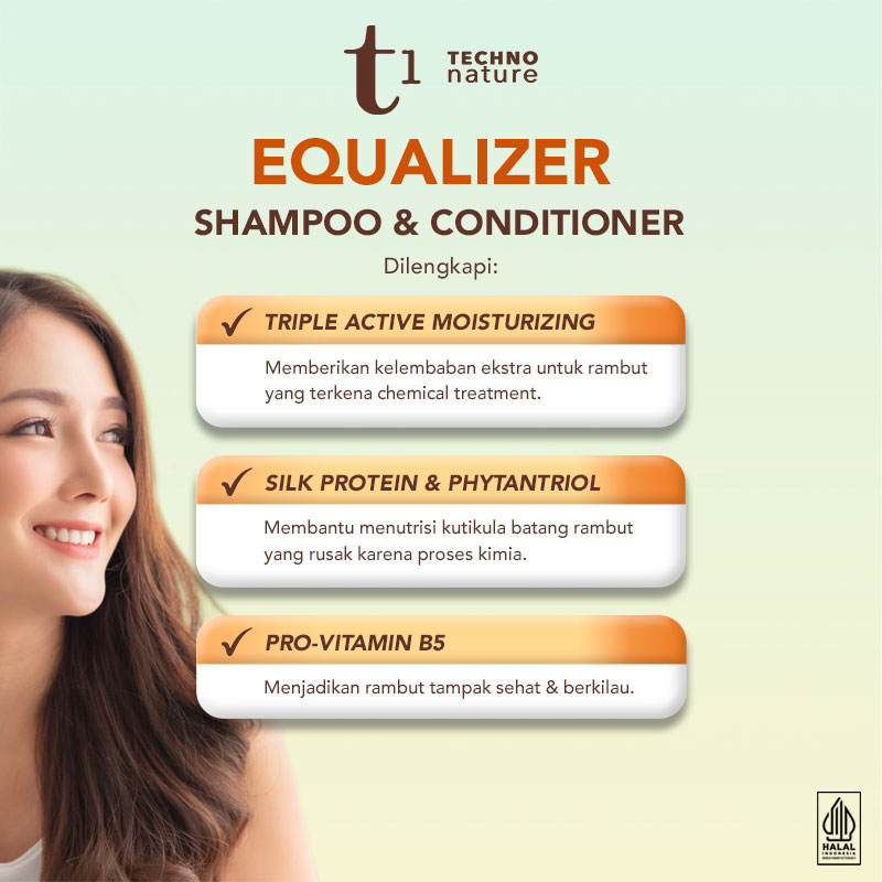 Jual PAKET ISI 2 Makarizo T1 Techno Nature Equalizer Shampoo ...