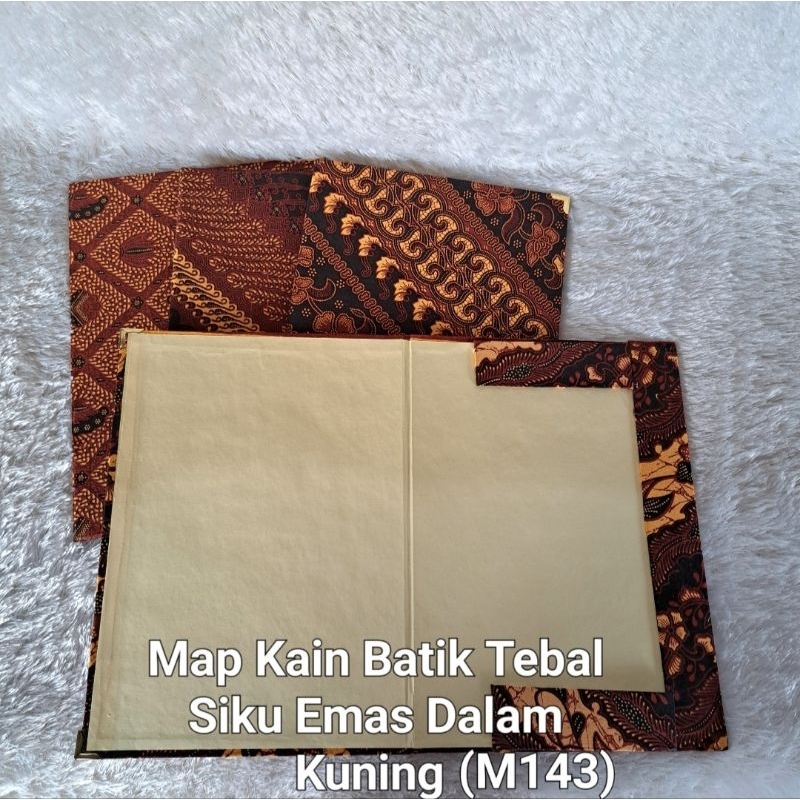 Jual Map Kain Batik Tebal Siku Emas Dalam Kuning (M143) | Shopee Indonesia