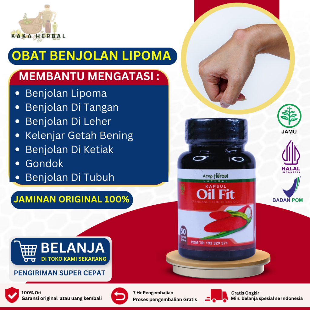 Jual Oil Fit Kapsul Obat Benjolan Lipoma, Benjolan di Tangan, di Leher ...