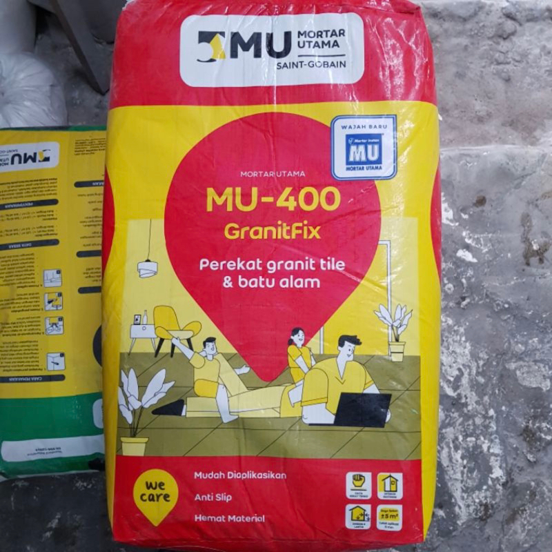 Jual MU 400 GRANITFIX SEMEN PEREKAT GRANIT & BATU ALAM 25KG [KHUSUS ...