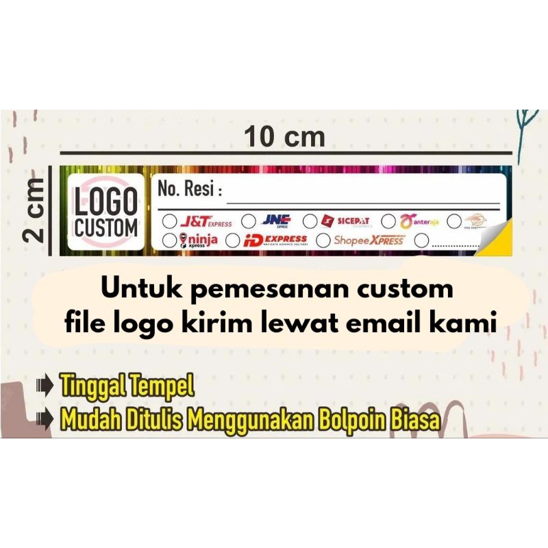 Jual STIKER RESI | LABEL PENGIRIMAN | RESI PENGIRIMAN | STIKER PAKET ...