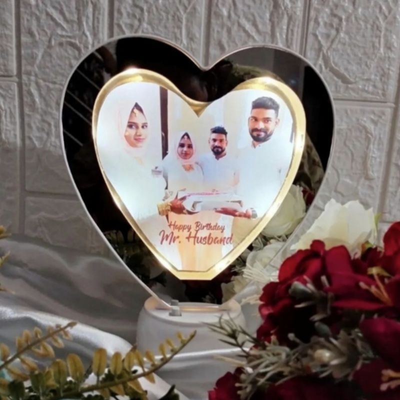 Jual SEHARI JADI jam Cermin mirror kaca magic ajaib frame foto bentuk ...