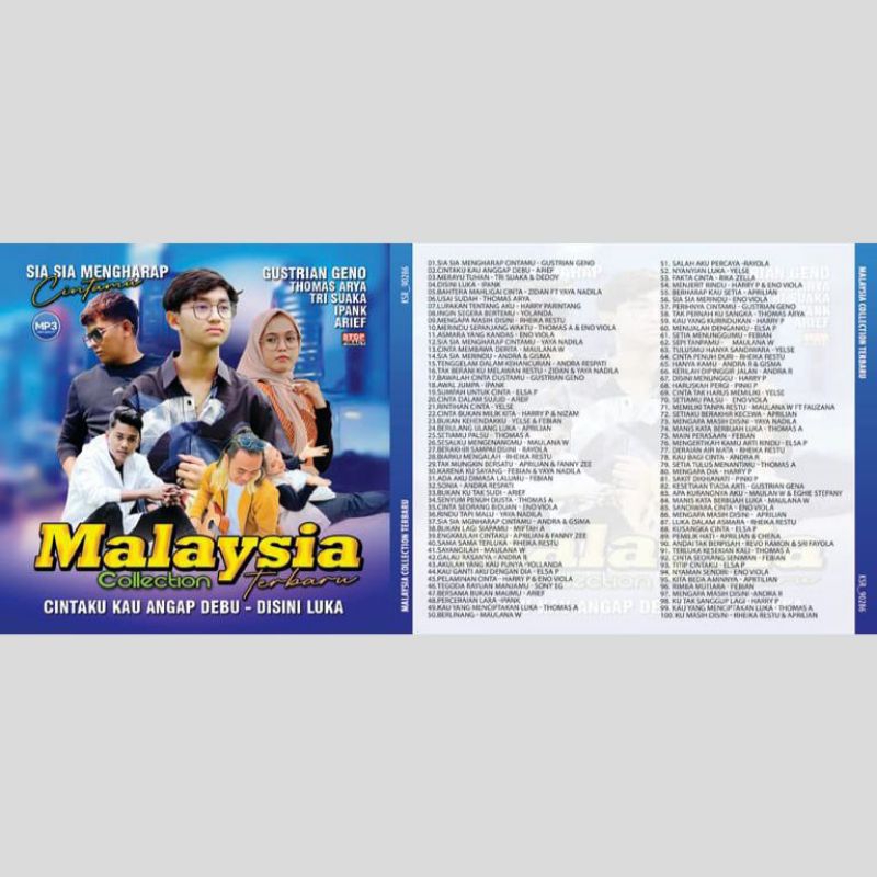 Jual Kaset Mp3 Lagu Malaysia Collection Terbaru 2023 | Shopee Indonesia