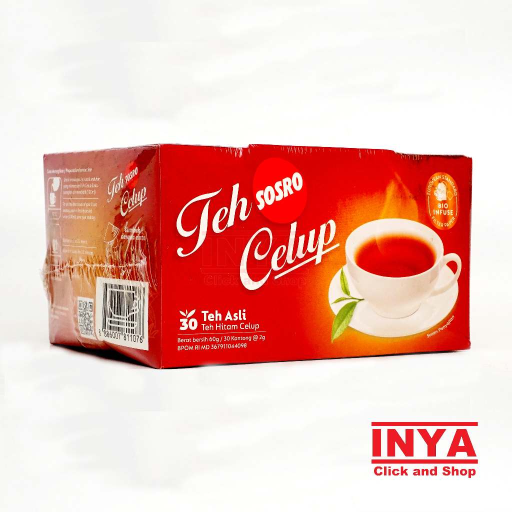 Jual Teh Celup Sosro Teh Asli 60g/30 Kantong BOX - Teh Hitam Celup ...