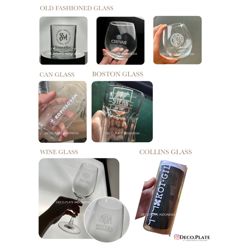 Jual jasa grafir gelas kaca | engrave gelas | engrave kaca | grafir ...