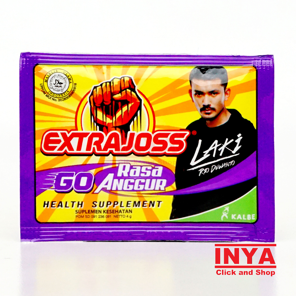 Jual Extra Joss GO Rasa Anggur 4gr Sachet - Minuman Energi Bubuk ...