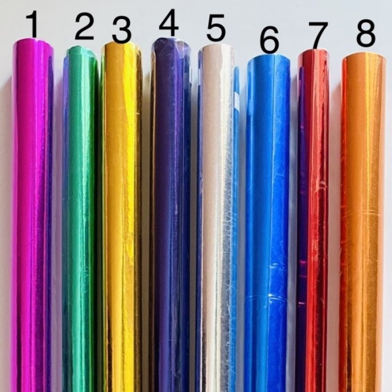 Jual Kertas Metalik 5 Lembar Kertas Kado Mengkilap Kertas Emas Shopee Indonesia