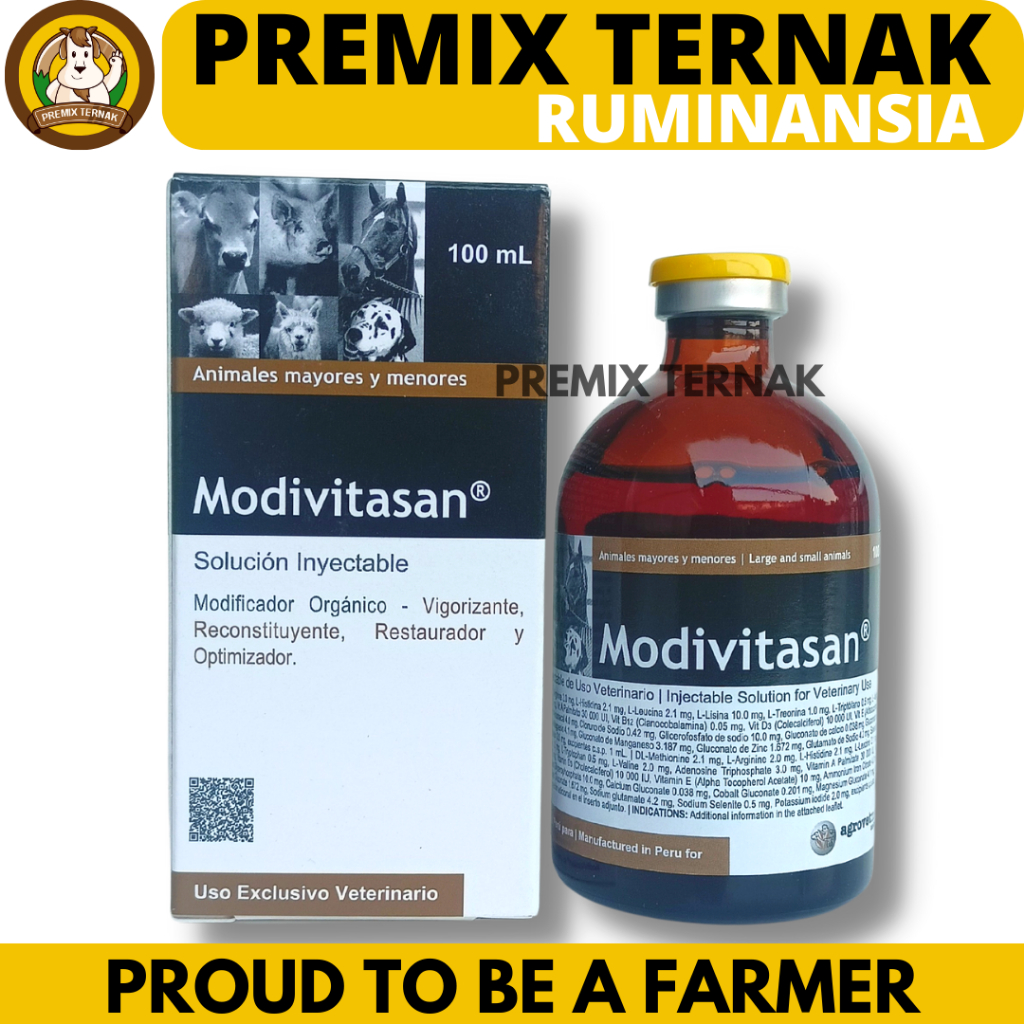 Jual MODIVITASAN 100ml - Multivitamin lengkap, asam amino, Dilengkapi penguat otot dan kandungan ...
