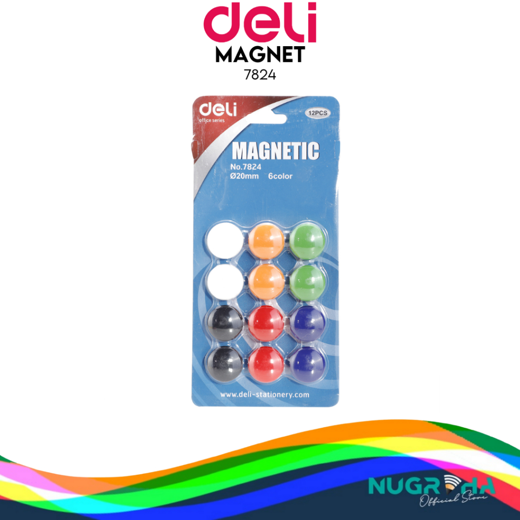 Jual MAGNET DELI 7824 20mm 12pcs | Shopee Indonesia