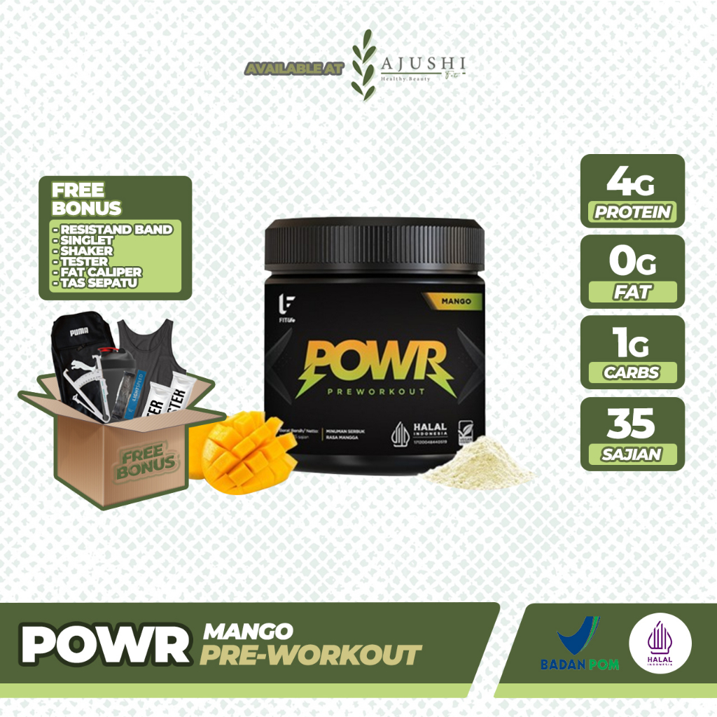 Jual Fitlife Powr 35 Serving - Suplement Pre Workout | Shopee Indonesia