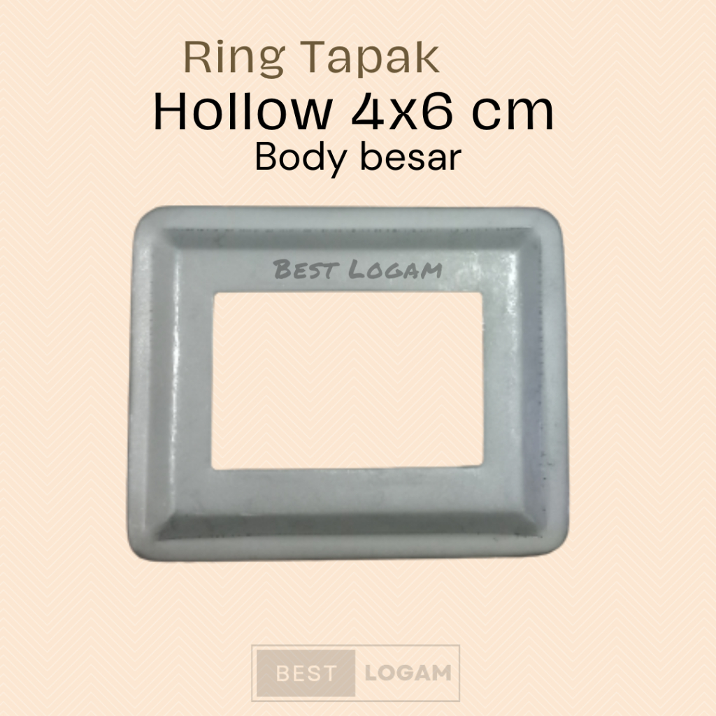 Jual Ring tapak hollow 40 x 60 mm besar besi plat tapak hollow ...