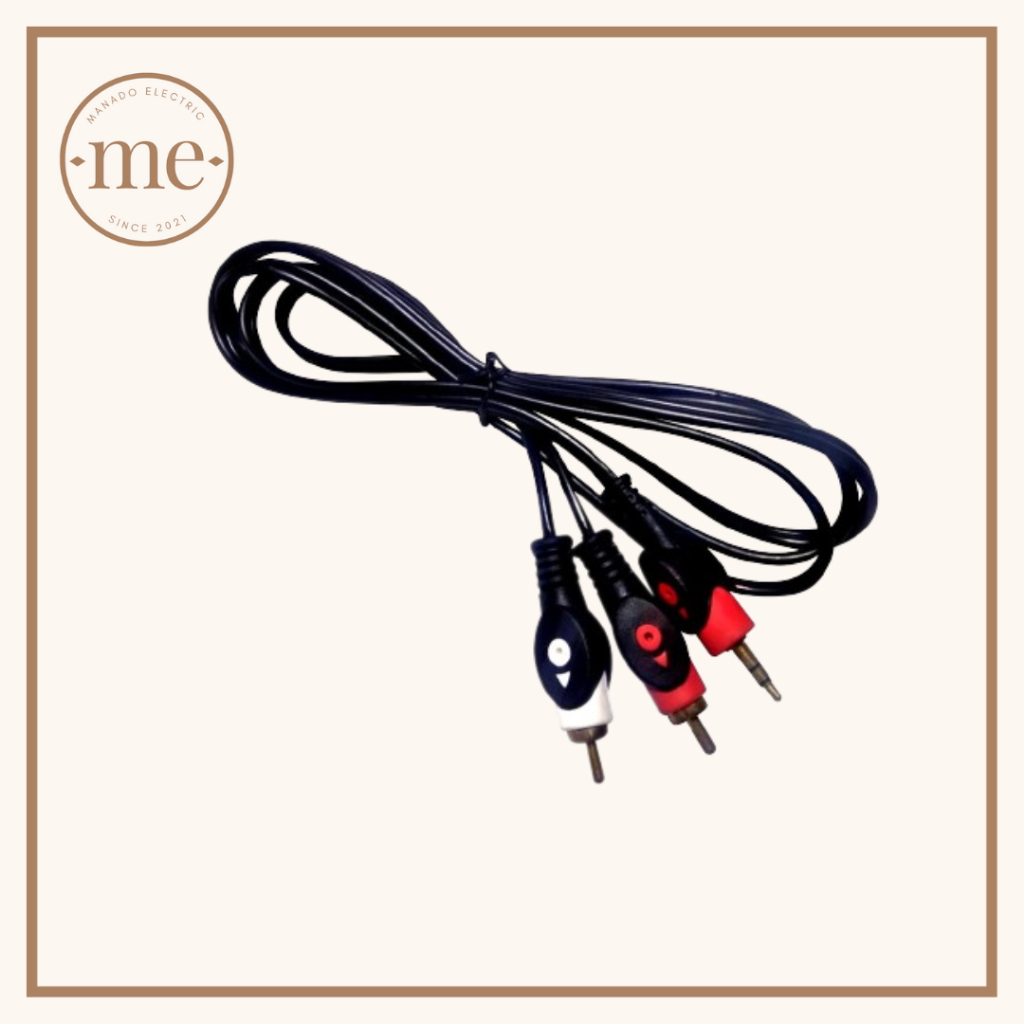 Jual Kabel Jack RCA 2 in 1 Gaxindo 1,5 Meter / 3 Meter | Shopee Indonesia