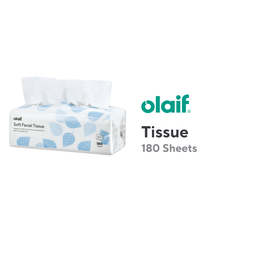 Jual Olaif Soft Facial Tissue (180 Sheets) - Tisu Wajah / Tisu Muka ...