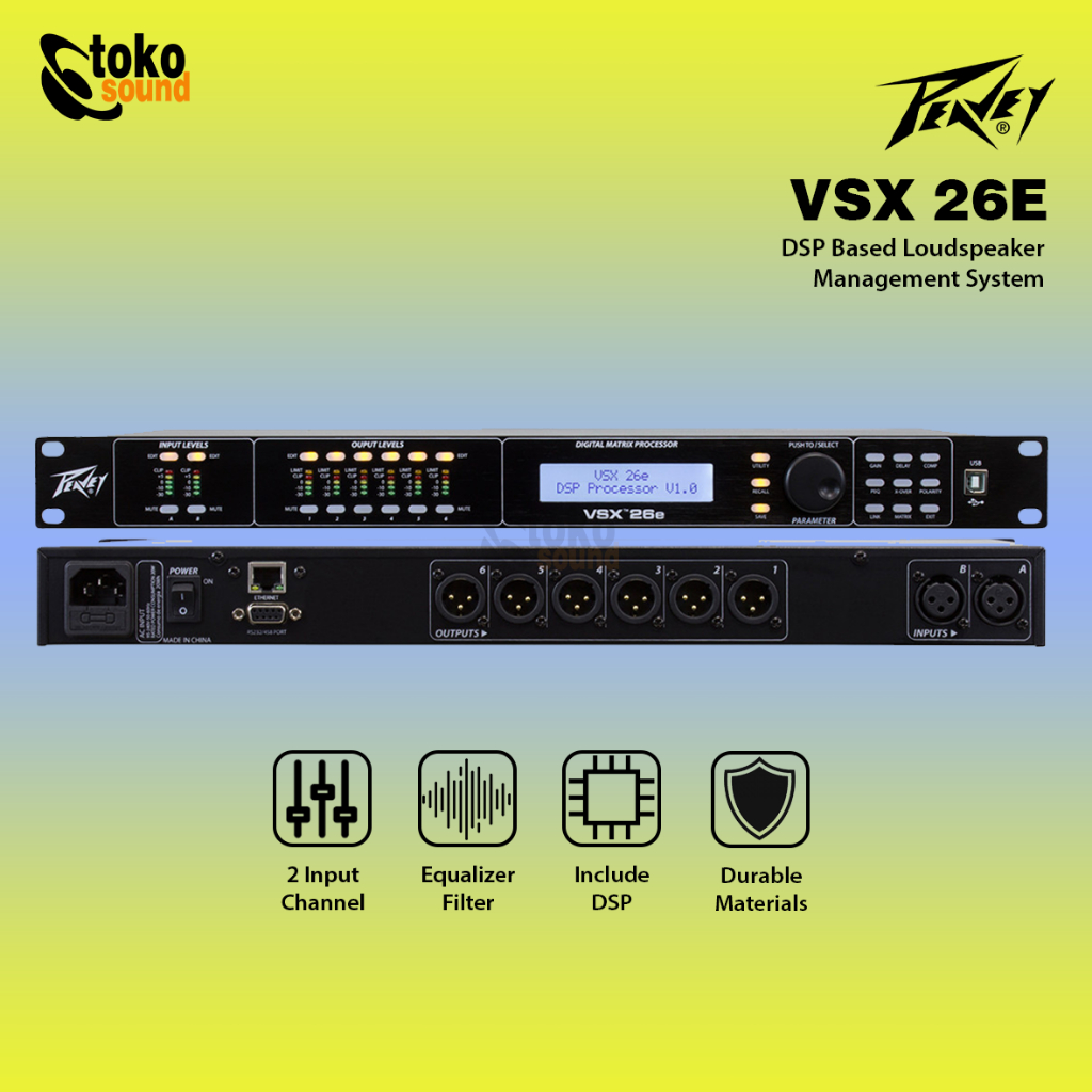 Jual Peavey VSX 26E - DSP Based Loudspeaker Management System | Shopee ...