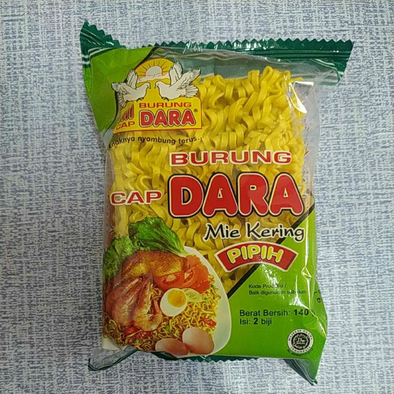 Jual Mi cap Burung Dara 140g, mie pipih kering | Shopee Indonesia