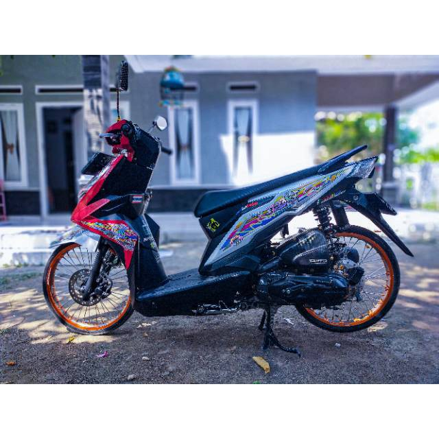 Jual STRIPING BEAT NEW TRANSPARAN HOLOGRAM V2 | Shopee Indonesia