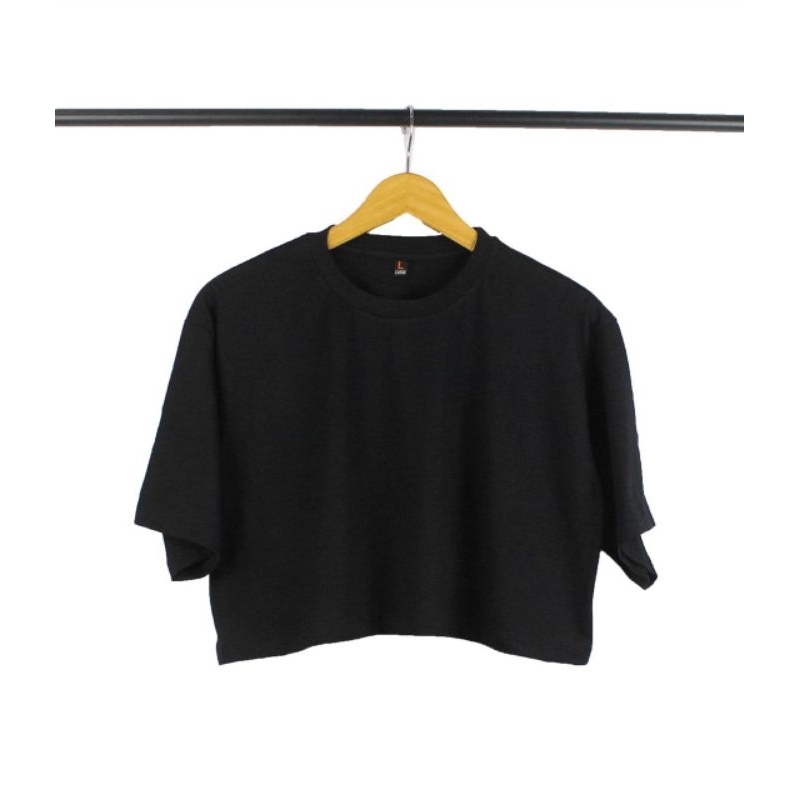 Jual KAOS CROP TOP BAHAN COTTON COMBED 24s | Shopee Indonesia