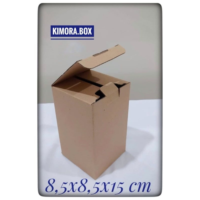 Jual kardus karton box uk. 8,5x8,5x15 cm...model die cut botol | Shopee ...