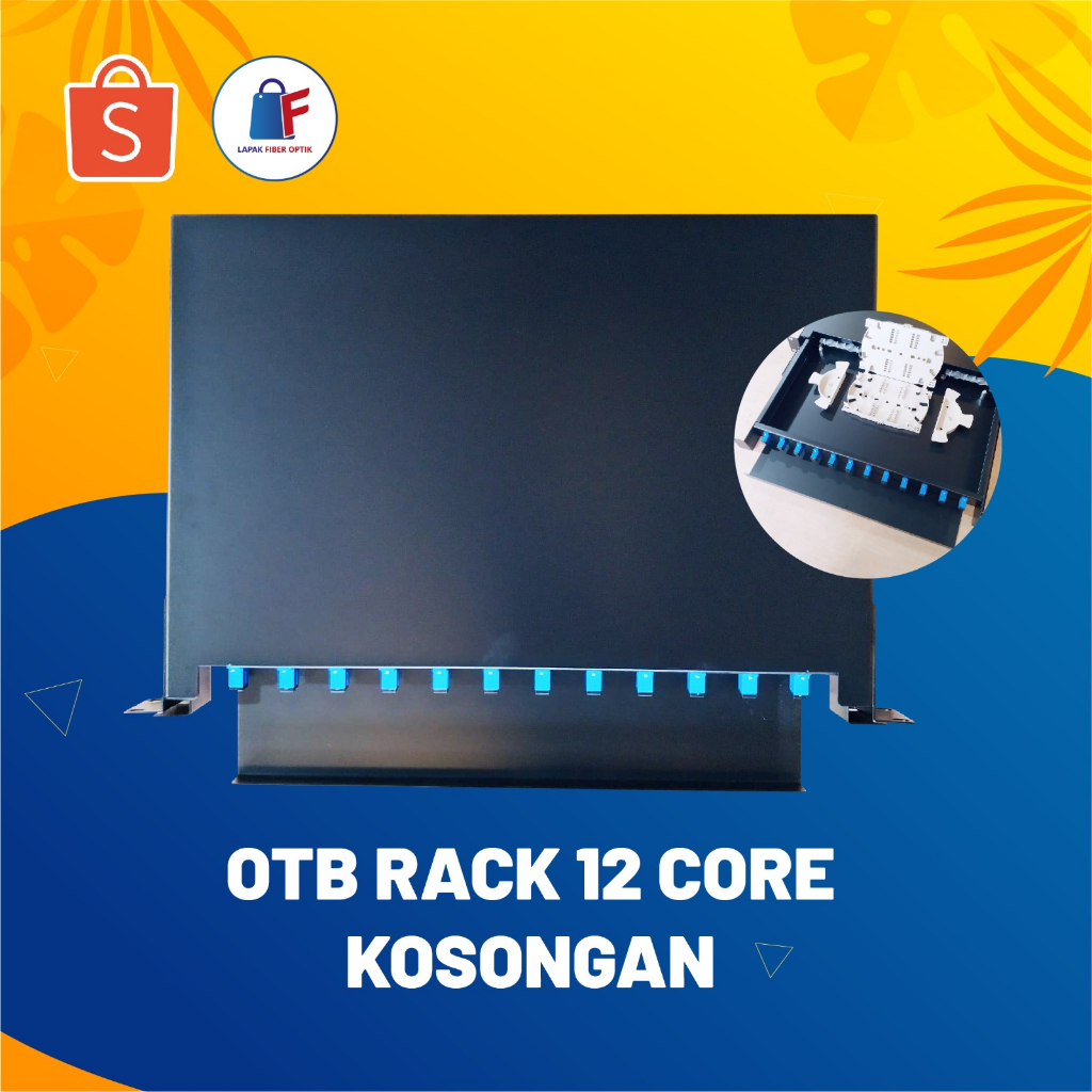 Jual OTB Rack 12 Core 1 U/Patch Panel Sliding 12C 1U Kosongan | Shopee ...