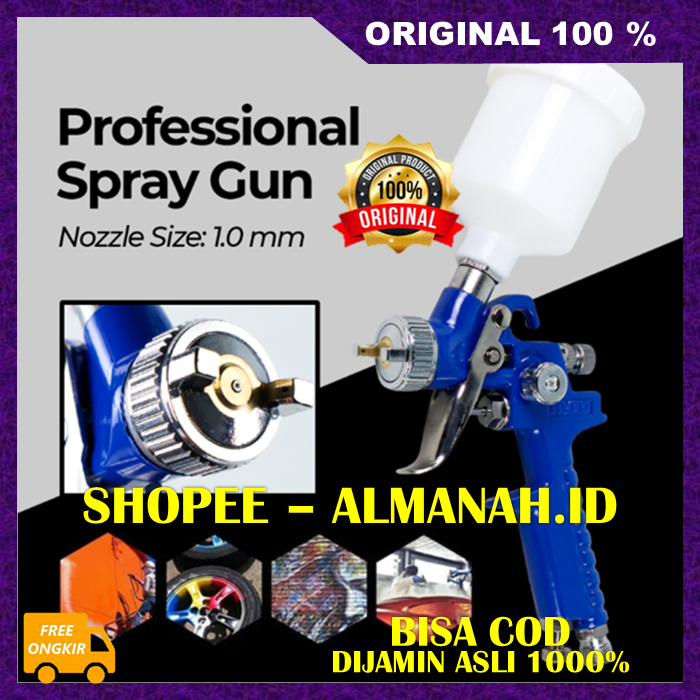 Jual [BISA COD] Spray Nozzle Airbrush Professional Spray Gun Alat Cat ...
