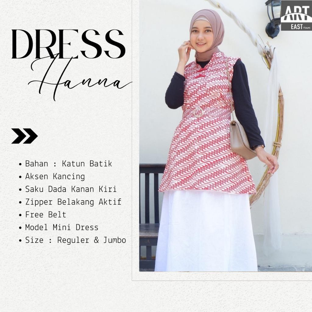 Jual Cheongsam Dress Motif Batik Baju Pesta Hijab Style HANNA Terbaru ...