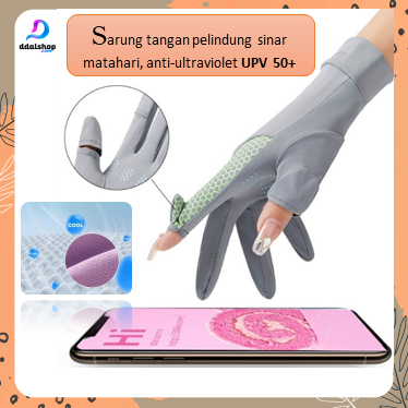 Jual Sarung Tangan anti UV Pria Wanita Gloves Sun Protection touch ...