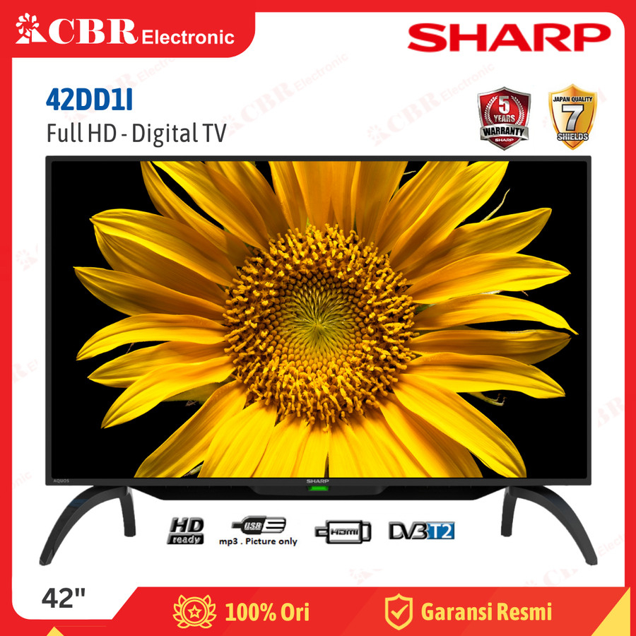 Jual TV SHARP 42 Inch LED 42DD1I (Full HD-Digital TV) | Shopee Indonesia