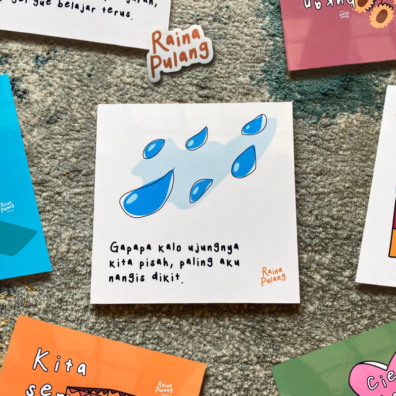 Jual Hiasan Dinding - Nangis Dikit | Raina Pulang | Shopee Indonesia